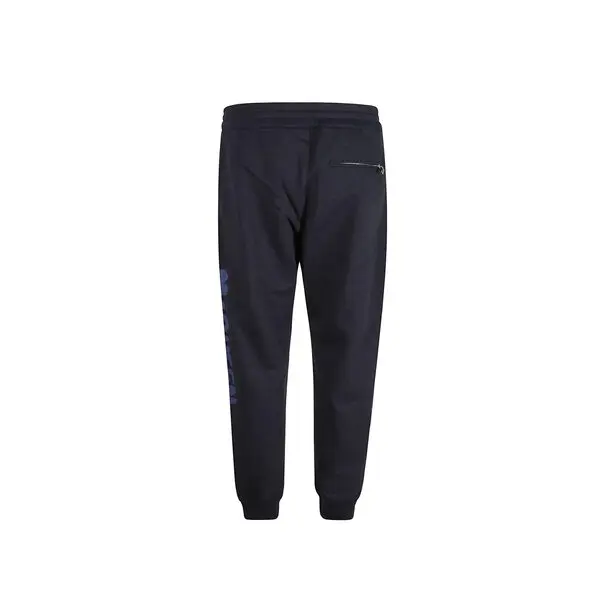 Alexander McQueen Cotton Logo Sweatpants - Blue