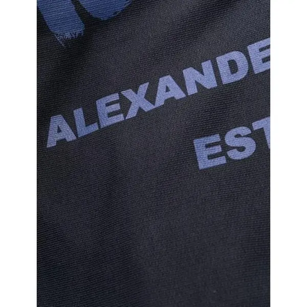 Alexander McQueen Cotton Logo Sweatpants - Blue