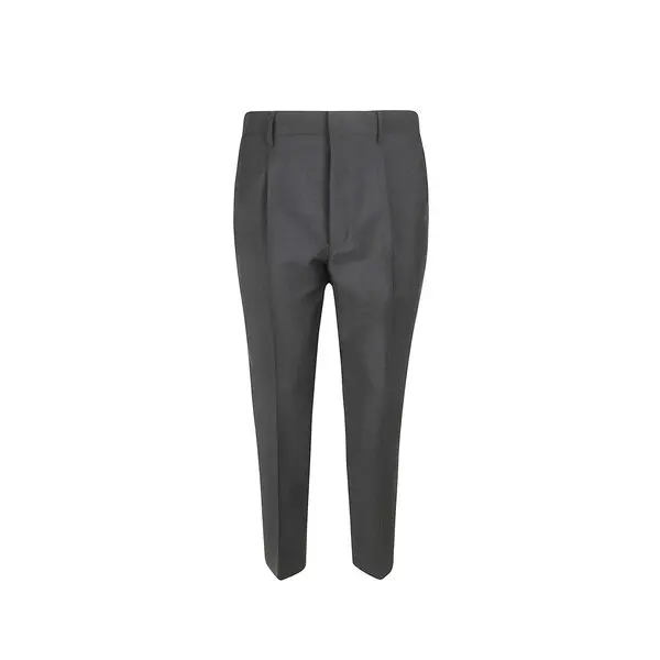 Prada Classic Wool Trousers - Gray