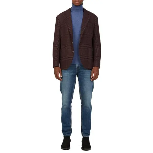 Brunello Cucinelli Tartan Wool Jacket - Red