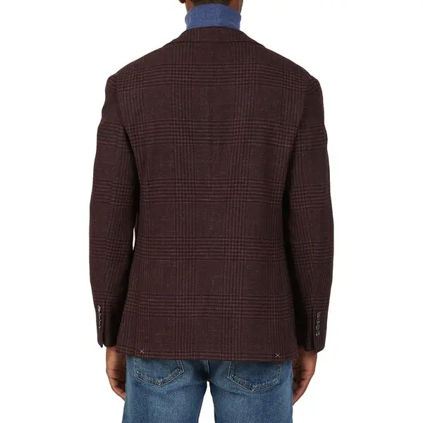 Brunello Cucinelli Tartan Wool Jacket - Red