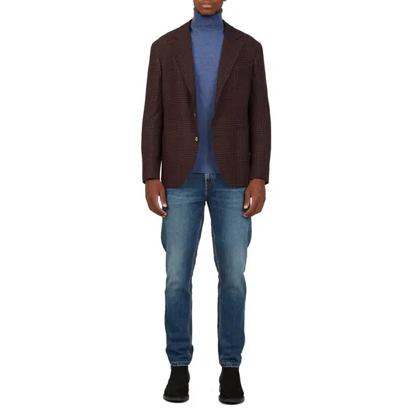 Brunello Cucinelli Tartan Wool Jacket - Red