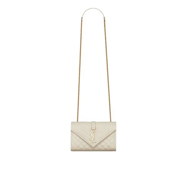 Saint Laurent Envelope Small Bag - Cream