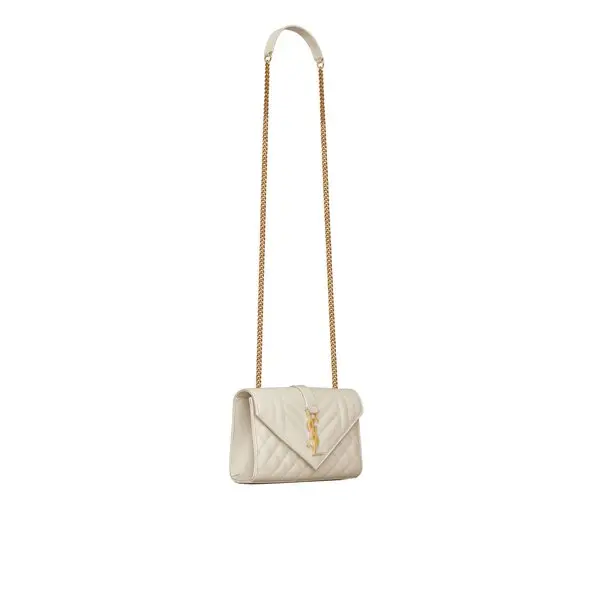 Saint Laurent Envelope Small Bag - Cream