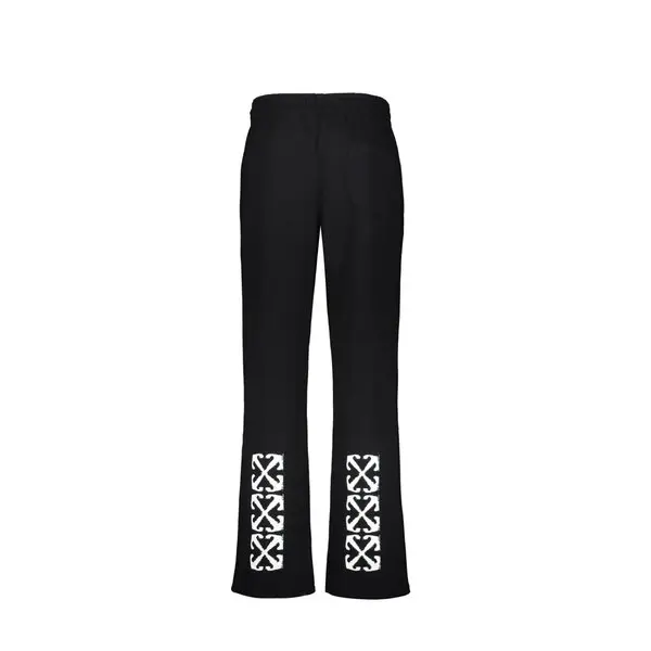 Off-White Cotton Track Pants - Black