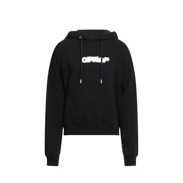 Off-White Hooded Logo Sweatshirt - Black