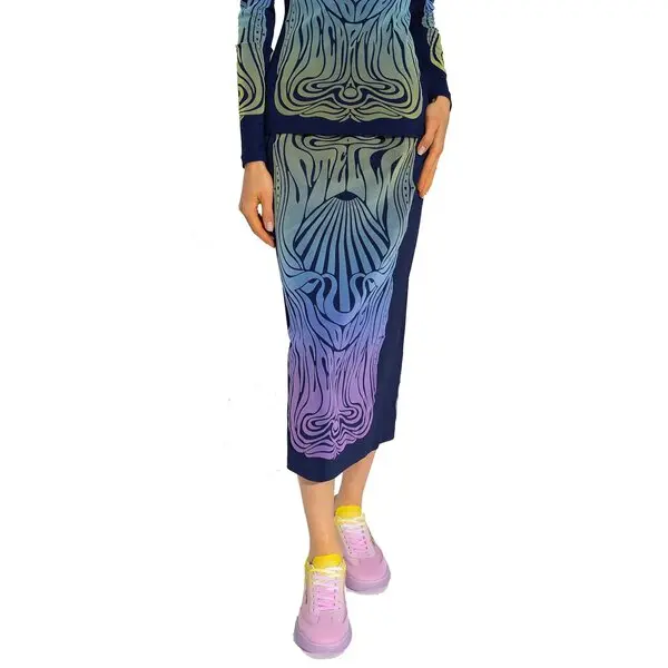 Stella McCartney Printed Velvet Skirt
