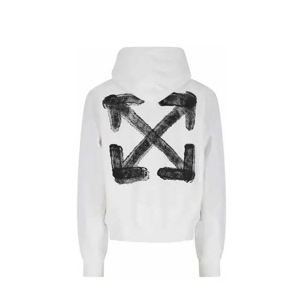 Off-White Hooded Sweatshirt - White