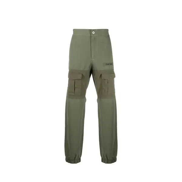 Palm Angels Cotton Trousers - Green