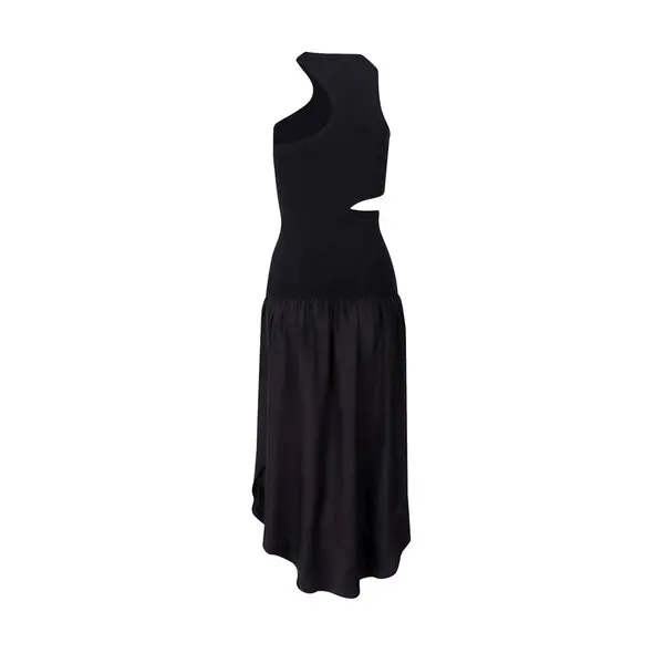 Stella McCartney Silk Cut-out Maxi Dress - Black