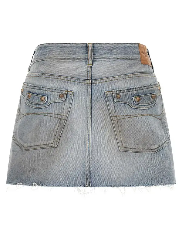 Balenciaga City Denim Miniskirt - Blue