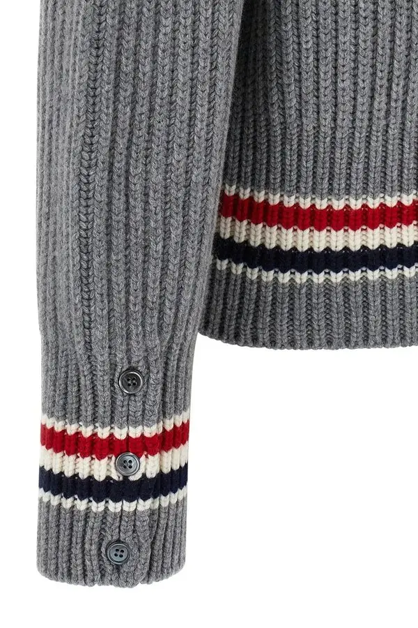 Thom Browne Rwb Tape Cardigan