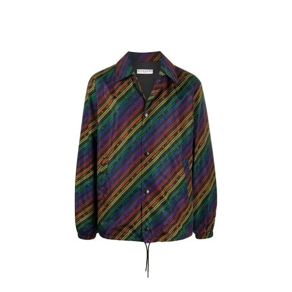 Givenchy Rainbow Chain Nylon Jacket - Black