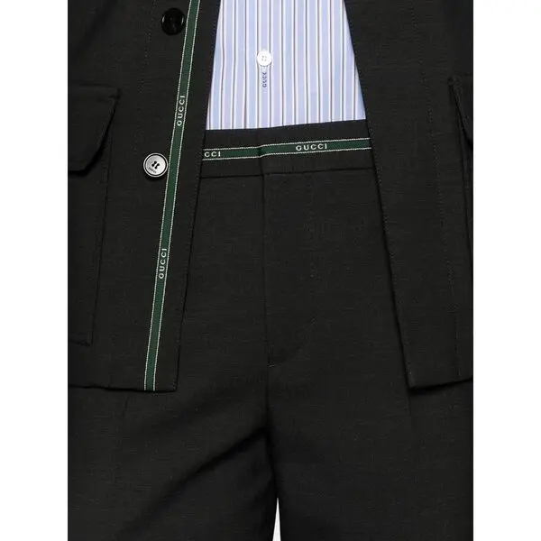 Gucci Grey Trousers Regular & Straight-leg Trousers - Gray