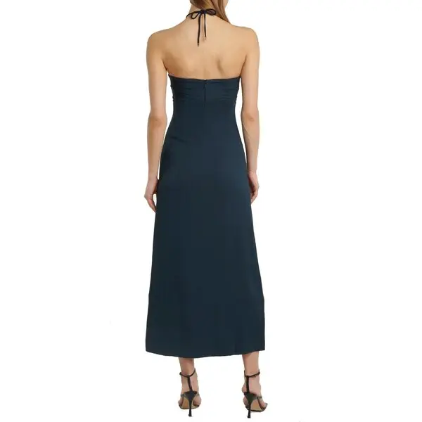 SELF-PORTRAIT Cut-out Ruched Maxi Dress