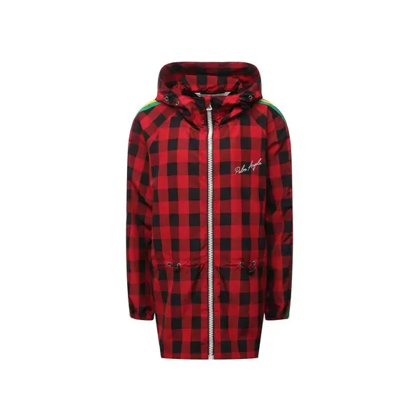 Palm Angels Checkered Windbreaker Jacket