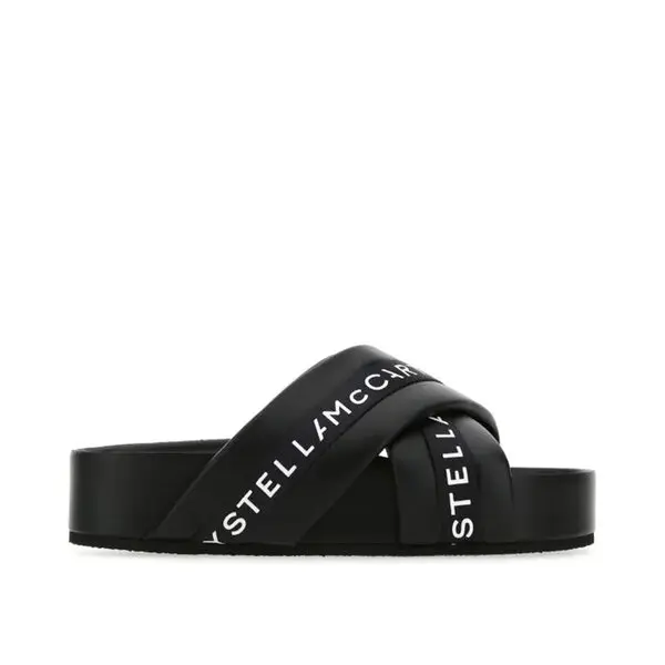 Stella McCartney Logo Slippers - Black