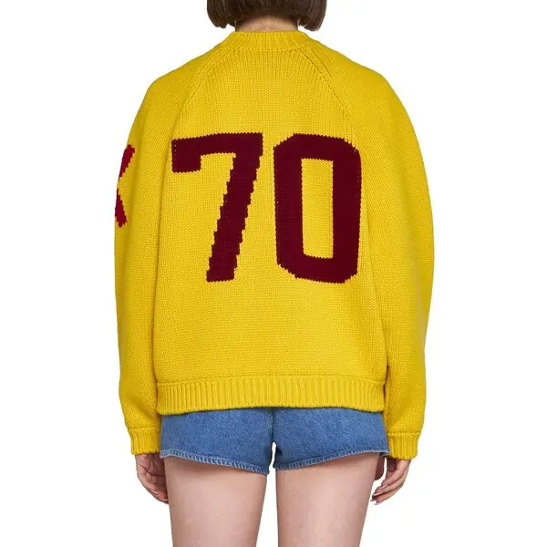 Kenzo Cotton Wool Pullover - Yellow