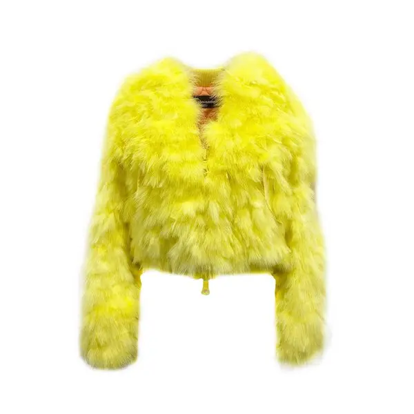 Dsquared2 Feathers Bomber Jacket - Yellow