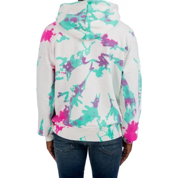 Amiri Logo Tie-dye Hoodie Sweatshirt - White