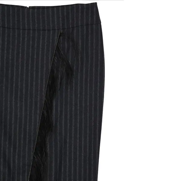 Brunello Cucinelli Wool Striped Skirt