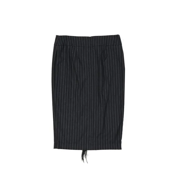 Brunello Cucinelli Wool Striped Skirt