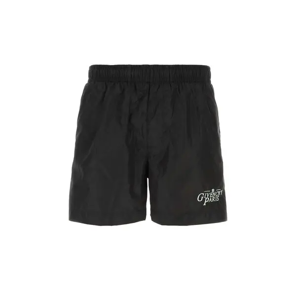 Givenchy Logo-embroidered Swim Shorts - Black