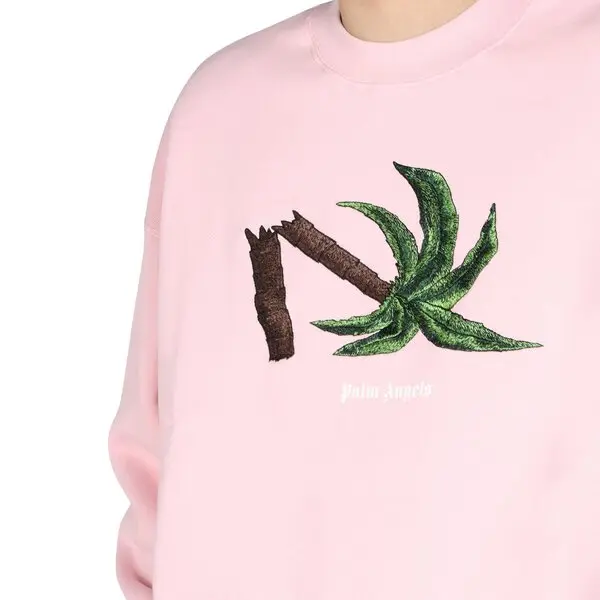 Palm Angels Logo Sweatshirt - Pink