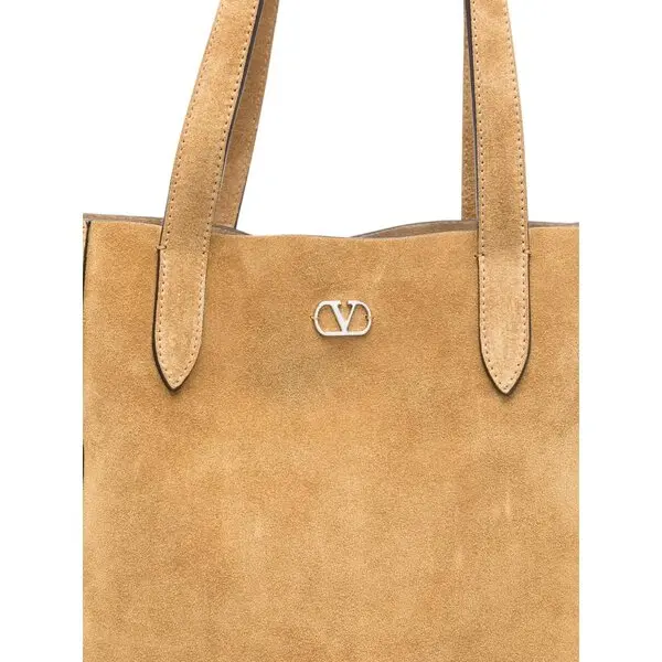 Valentino Garavani Suede Tote Bag - Cream