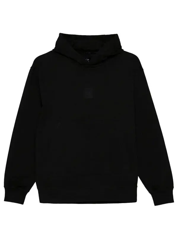 C.P. COMPANY Cotton Hooded Sweatshirt - Black