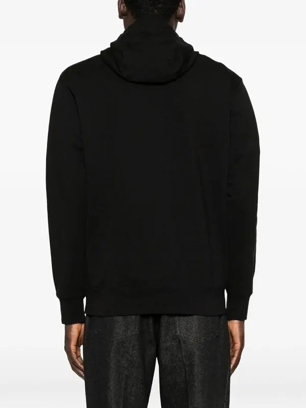 C.P. COMPANY Cotton Hooded Sweatshirt - Black