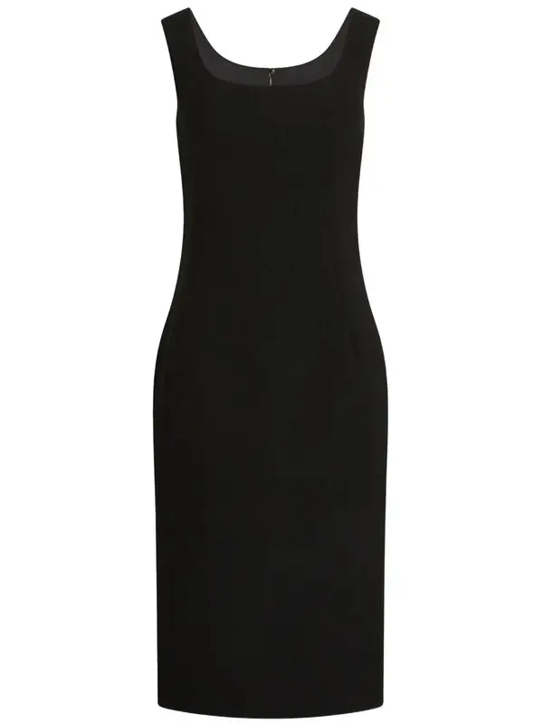 Dolce & Gabbana Abito Tubino In Lana - Black