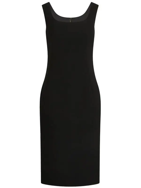 Dolce & Gabbana Wool Sheath Dress - Black