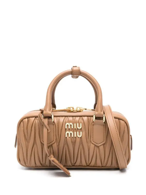 Miu Miu Arcadie Regular Matelassé Nappa Leather Bag - Multicolor