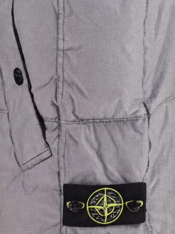 Stone Island Padded Wind Resistant Water Repellent Gilet - Gray