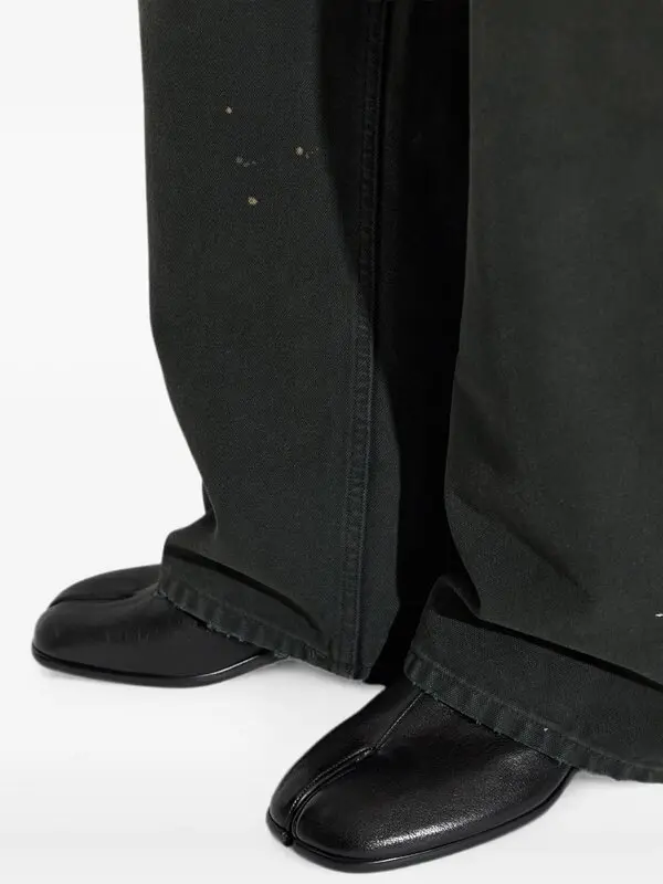 MAISON MARGIELA Leather Tabi Ankle Boot - Black