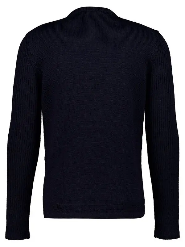 Prada Wool Sweater With Nylon Patch Pocket