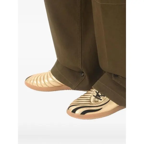 Valentino Garavani Laminated Nappa Leather Low Top Sneakers