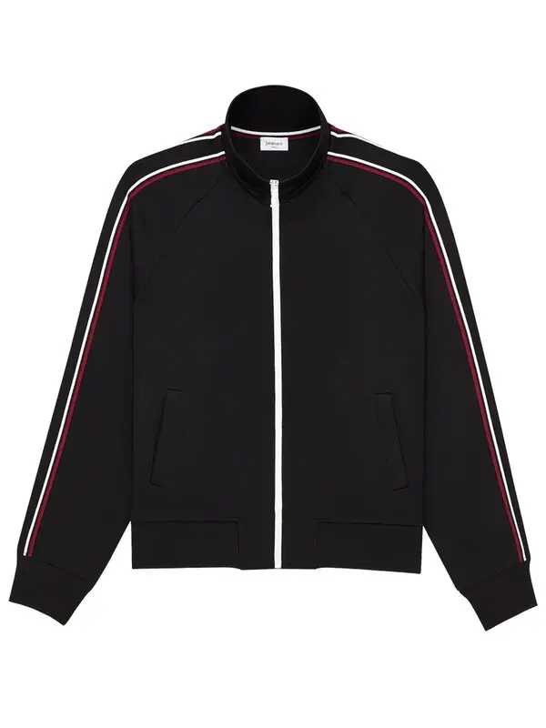 Saint Laurent Cassandre Track Jacket In Jersey