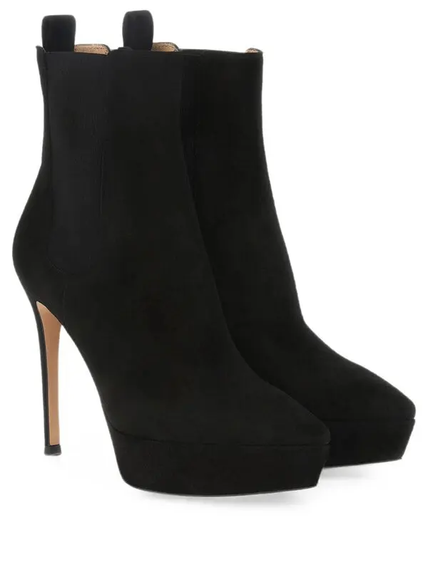 GIANVITO ROSSI Riccas Suede Platform Booties