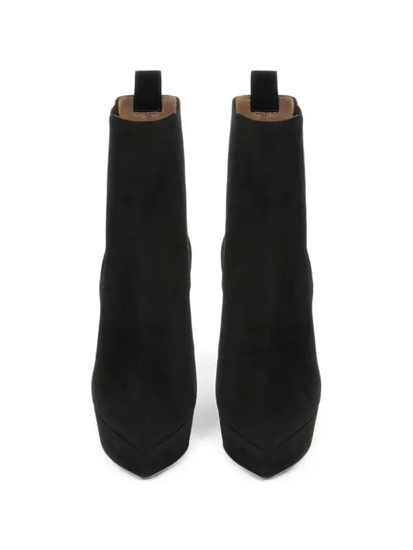 GIANVITO ROSSI Riccas Suede Platform Booties