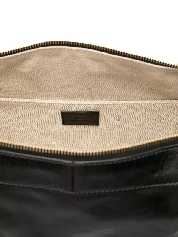 Chloé Borsa Paraty 24 In Pelle Lucida - Black