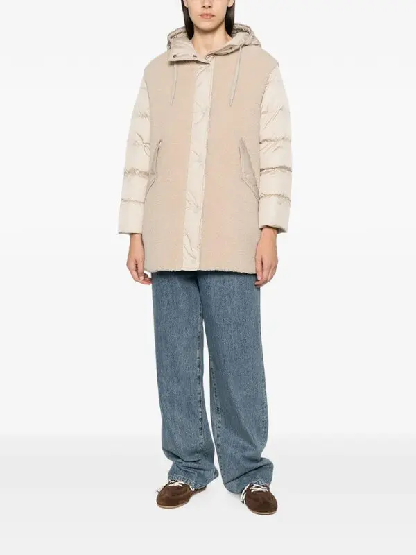 Herno Panel Padded Coat - Multicolor