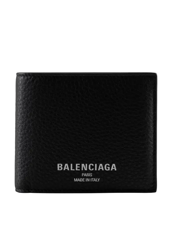 Balenciaga Credit Folded Wallet - Black