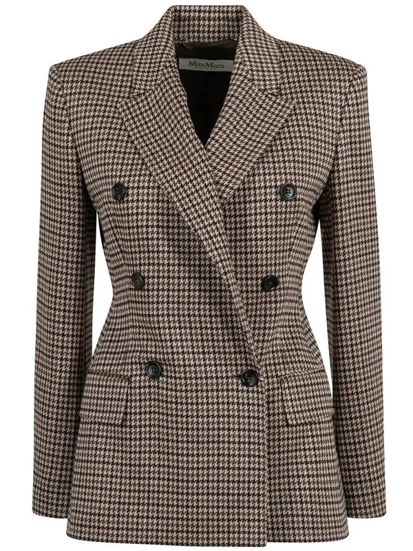 Max Mara Eccelso Wool Blend Double Breasted Blazer