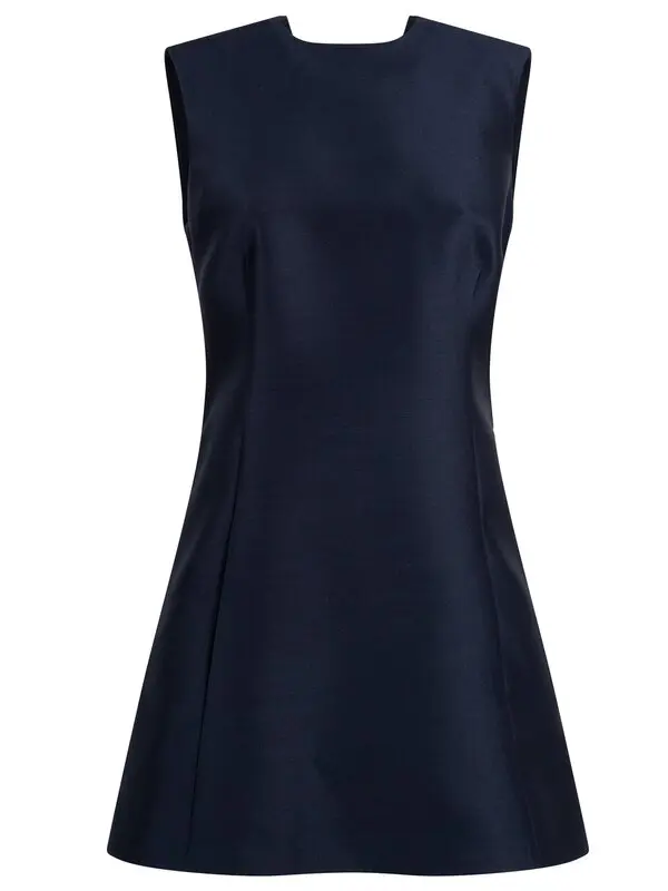 Balenciaga Wool Mini Dress With Button