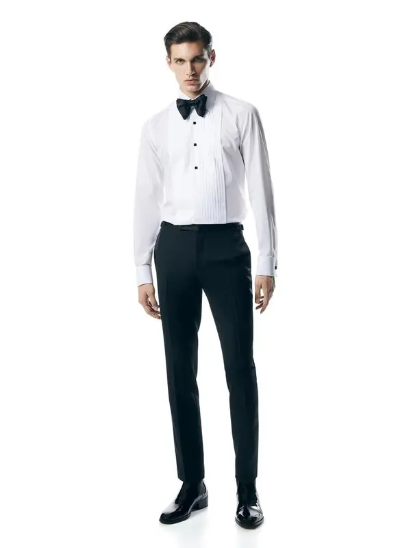 TOM FORD Cocktail Voile Slim Fit Evening Shirt - White