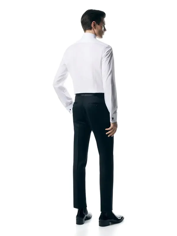 TOM FORD Cocktail Voile Slim Fit Evening Shirt - White