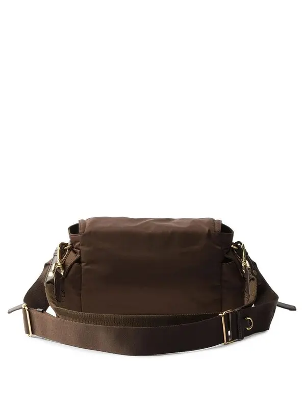 Prada Explore Medium Re-nylon Shoulder Bag With Flap - Brown