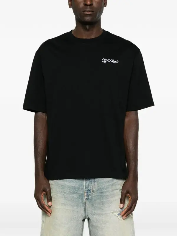 Off-White Script Logo Skate T-shirt - Black